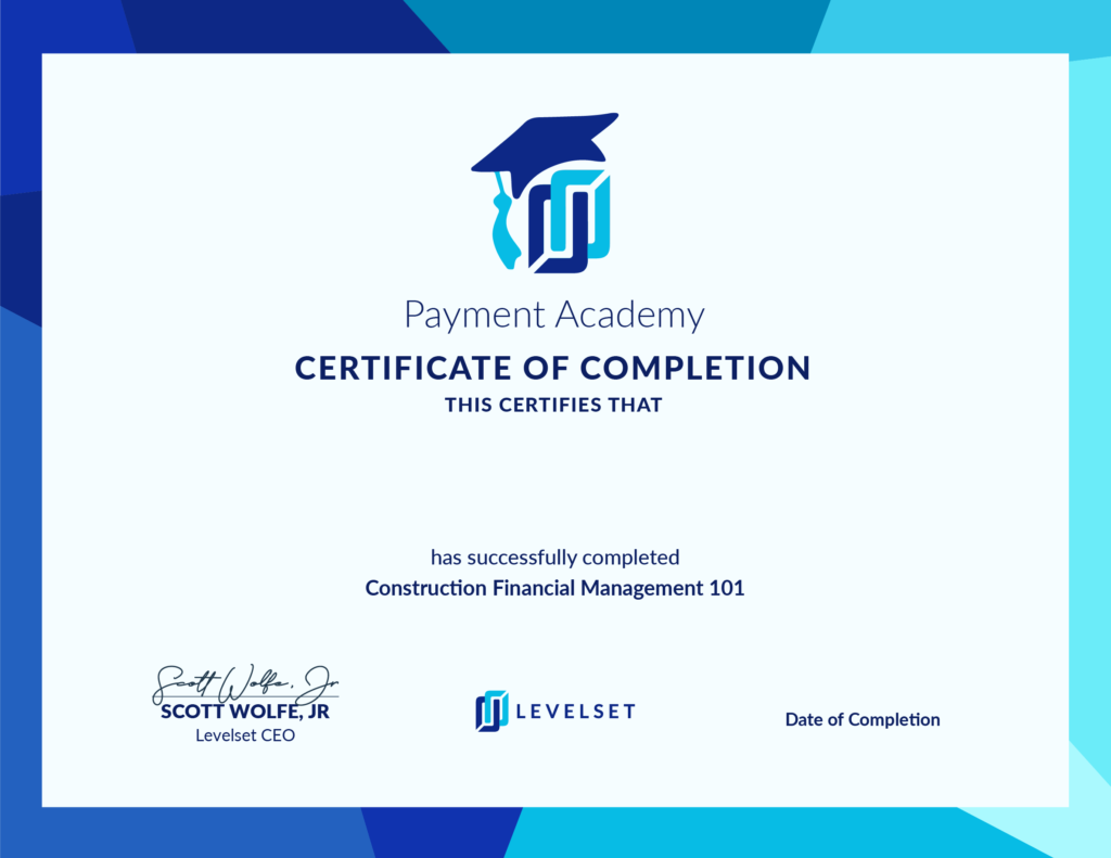 Construction Financial Management 101 | Levelset Payment Academy